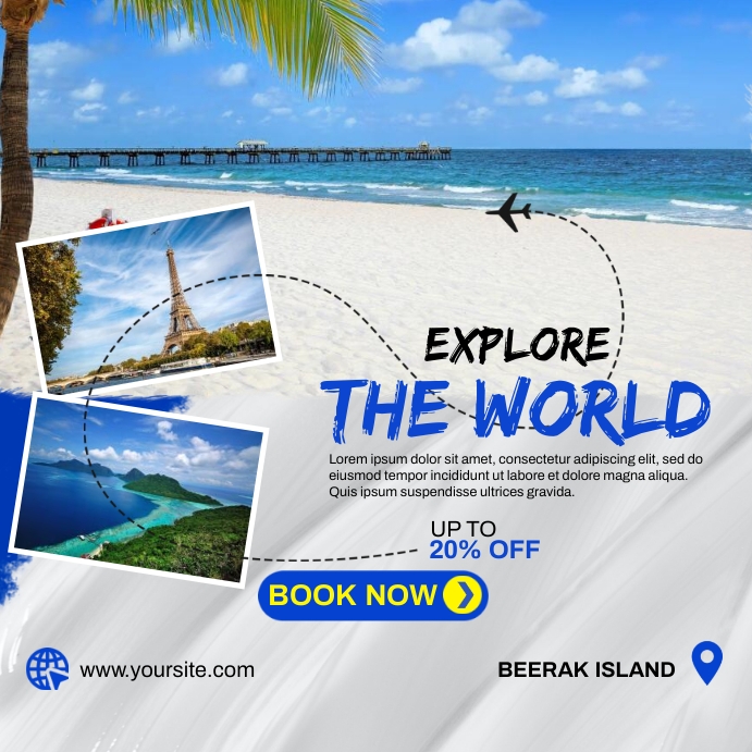 Explore The World Template | PosterMyWall