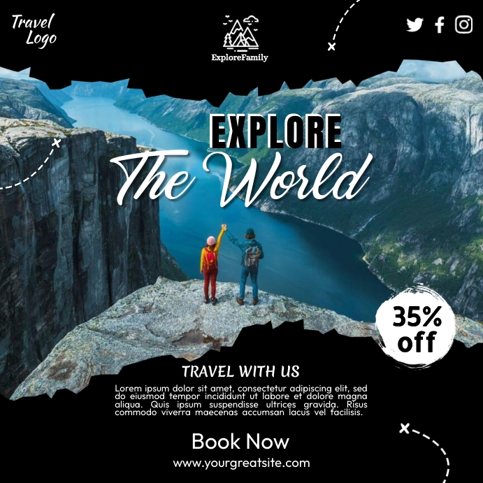 Copy of Explore The World | PosterMyWall