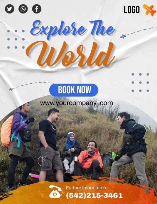 Explore The World Template | PosterMyWall