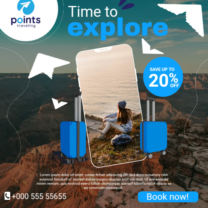 Modèle Explore The World | PosterMyWall