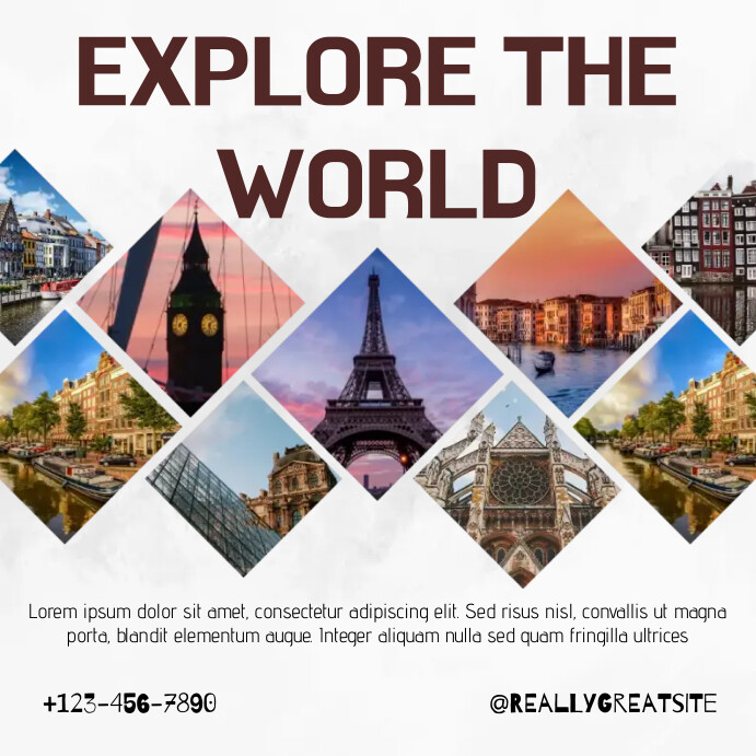 Explore The World Template | PosterMyWall