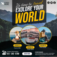Explore The World Template | PosterMyWall