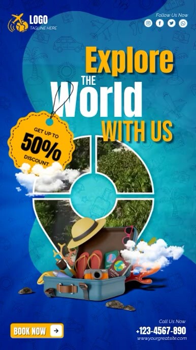 Copy of Explore the World | PosterMyWall
