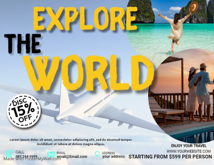 Explore the World Template | PosterMyWall