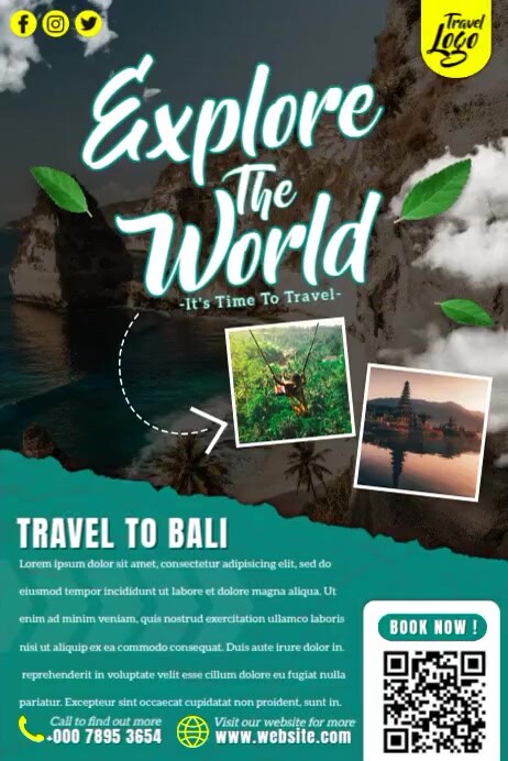 Explore The World Template | PosterMyWall