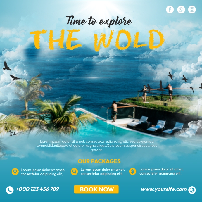 Explore The World Template | PosterMyWall