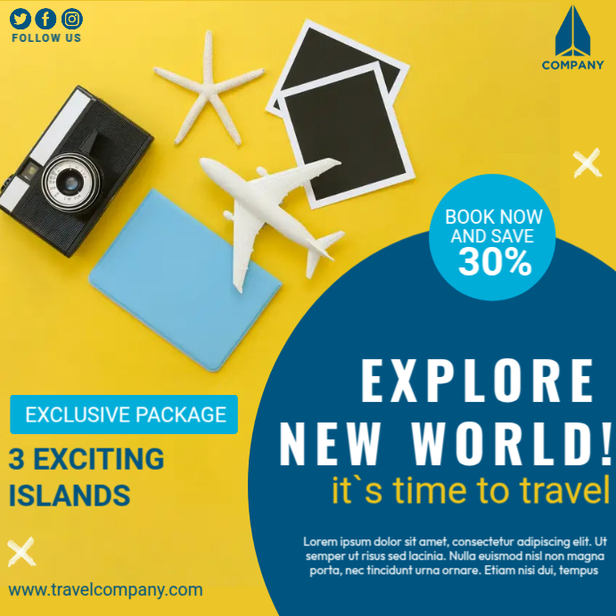 Explore The World Template | PosterMyWall