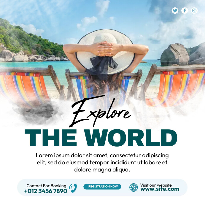 Explore The World Flyer Template | PosterMyWall