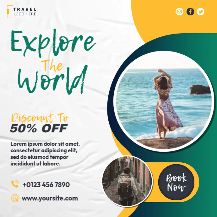 Explore The World Flyer Template | PosterMyWall