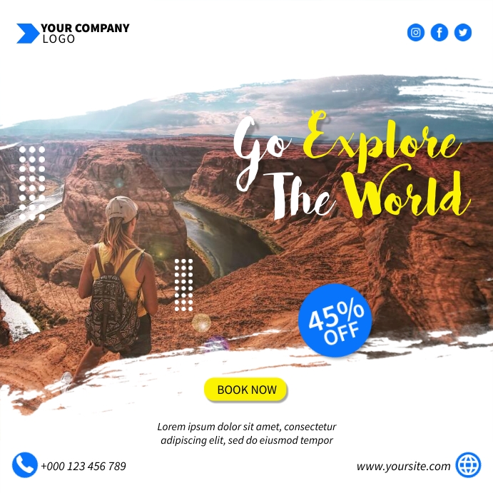 Copy of Explore The World Poster | PosterMyWall