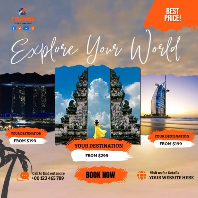 Explore Your World Template | PosterMyWall