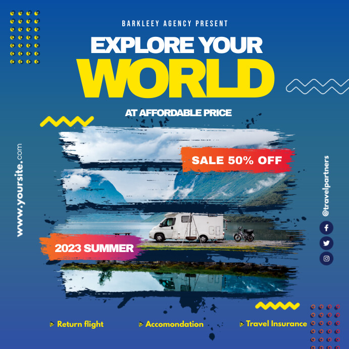 Explore your World Template | PosterMyWall