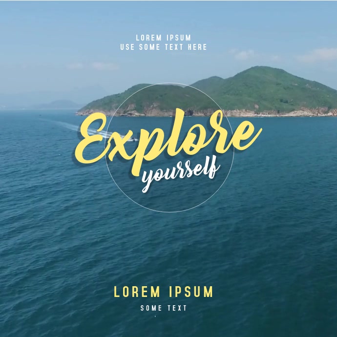 Explore Yourself - Instagram Post video Template | PosterMyWall