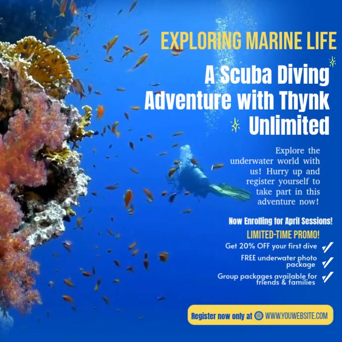 Exploring Marine Life Template | PosterMyWall