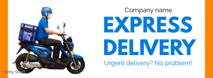 Express Delivery Options Ad on Black Template | PosterMyWall