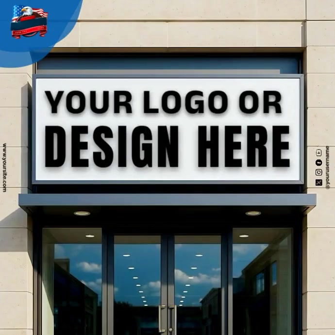 Exterior Store Wall Mockup Template | PosterMyWall