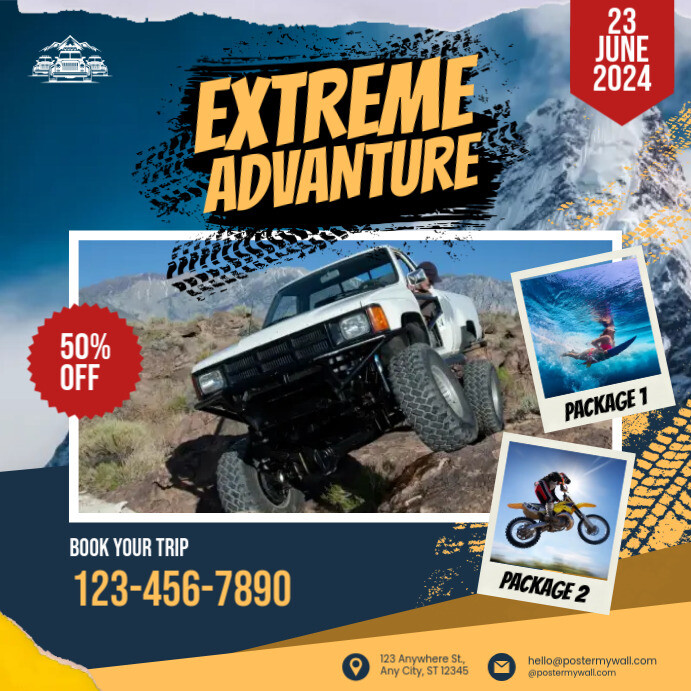 extreme adventure template | PosterMyWall