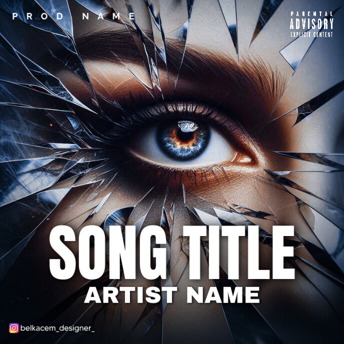 eye broken free cover art Template | PosterMyWall