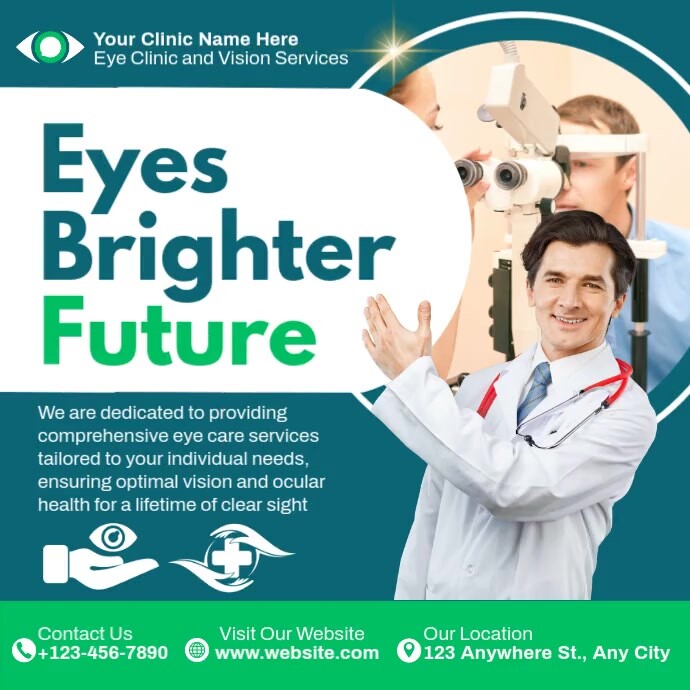 Eye Clinic Ads Template | PosterMyWall