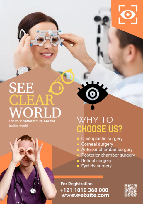 Eye clinic Flyer Template | PosterMyWall