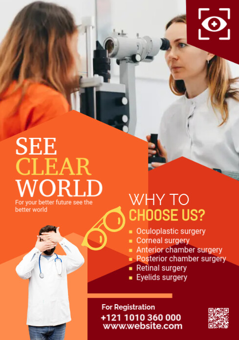 Eye clinic Flyer Template | PosterMyWall