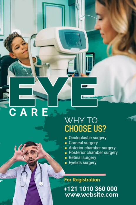 Modèle Eye clinic Poster | PosterMyWall