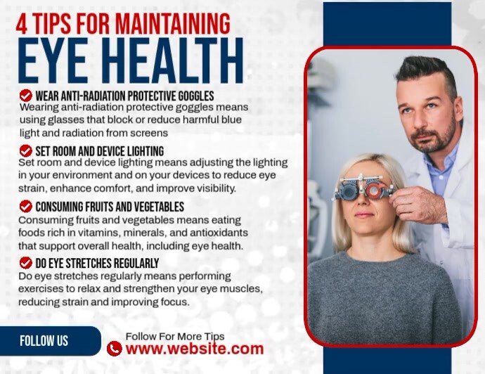 Eye Health Tips Template | PosterMyWall