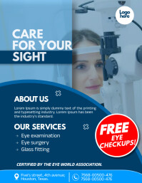 Eye Clinic Flyer Poster Advertisement Templat Template | PosterMyWall