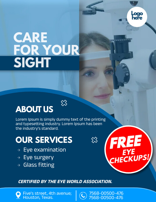 EYE HOSPITAL FLYER (2) Template | PosterMyWall