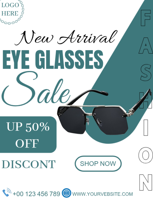 Eyeglasses sale flyer Template | PosterMyWall