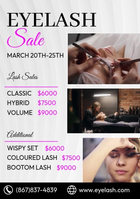 Copy of Eyelash Extension Promo Video | PosterMyWall