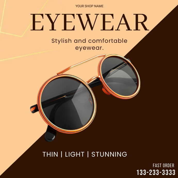 EYEWEAR INSTAGRAM POST Template | PosterMyWall