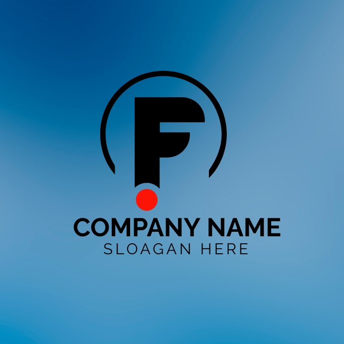 F company logo/ logo design Template | PosterMyWall