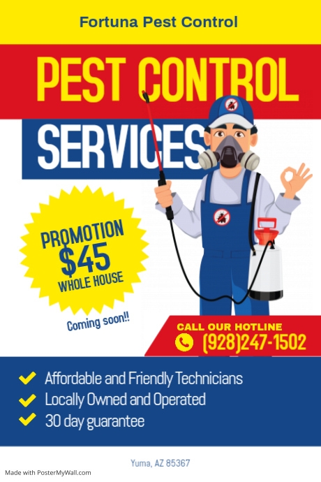 Copy of Pest Control Services Poster Template | PosterMyWall