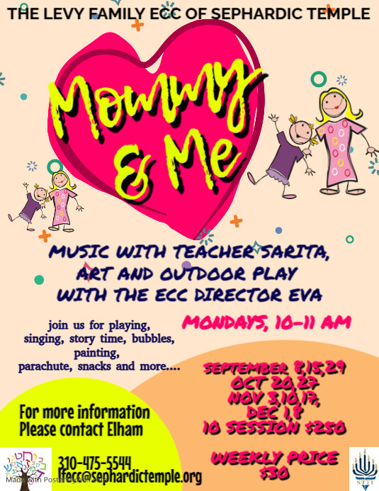 Mommy & Me Play Dates Flyer | PosterMyWall