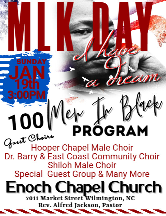 Martin Luther King Jr Day Flyer | PosterMyWall