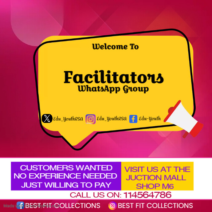 Copy of Facilitators' WhatsApp Group | PosterMyWall