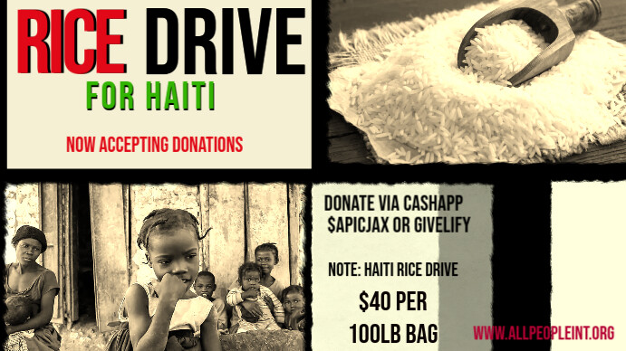 Haiti Rice Drive | PosterMyWall