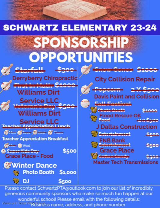 Sponsorship | PosterMyWall