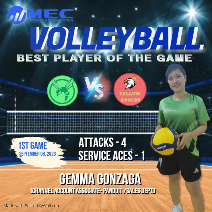 volleyball template, sports, volleyball flyer (1) | PosterMyWall