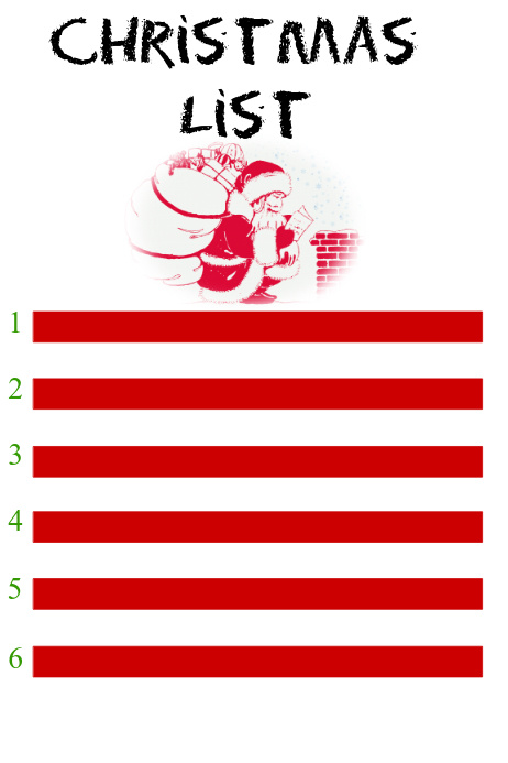Copy of Christmas List | PosterMyWall