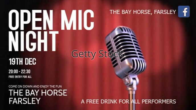 Open Mic night Comedy Show Event Stand Up Ad | PosterMyWall