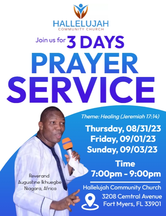 Church prayer service poster | PosterMyWall