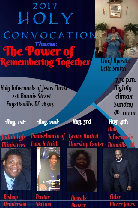 Holy Convocation 2017 | PosterMyWall