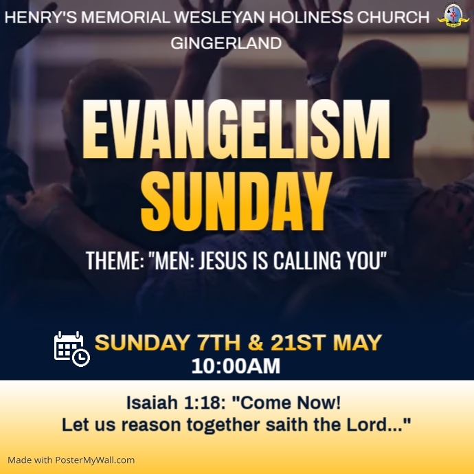 Evangelism Sunday | PosterMyWall