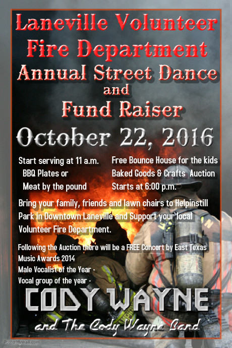 Laneville VFD Street Dance and Fund Raiser | PosterMyWall