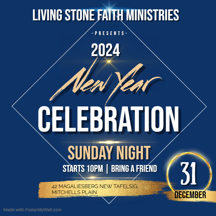 church new year celebration Template | PosterMyWall