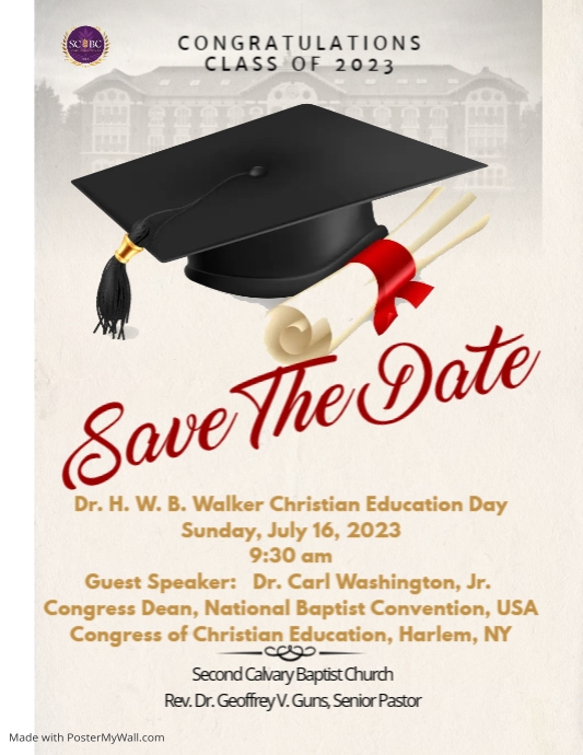 Grad cap virtual graduate party banner | PosterMyWall