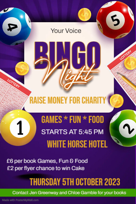 bingo game flyer (1) | PosterMyWall