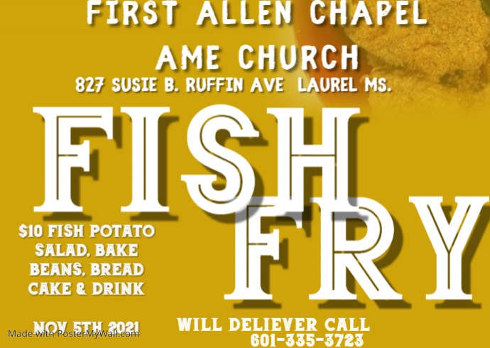 Copy of Copy of Church Fish Fry Friday Flyer Template | PosterMyWall